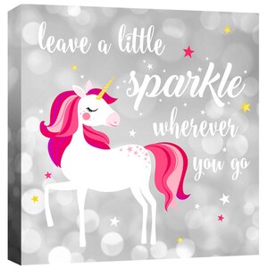 Unicorn 'Leave a Little Sparkle Wherever You Go' | Etsy