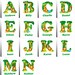 Personalised Jungle Animal Alphabet Letter Children's Name ABC Nursery ...