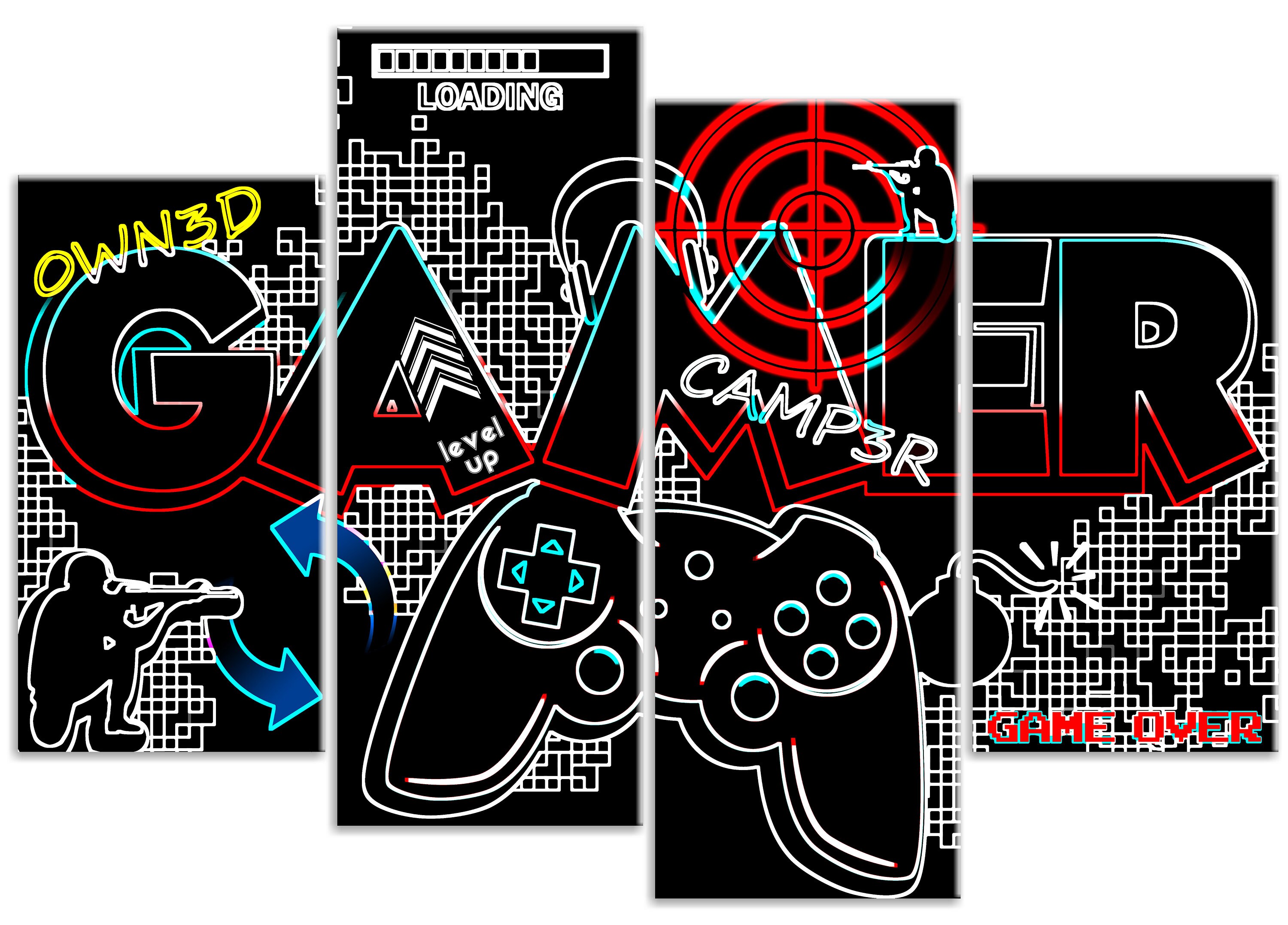 Boys Gamer Picture Quote Computer Controller Game Gaming 4 | Etsy