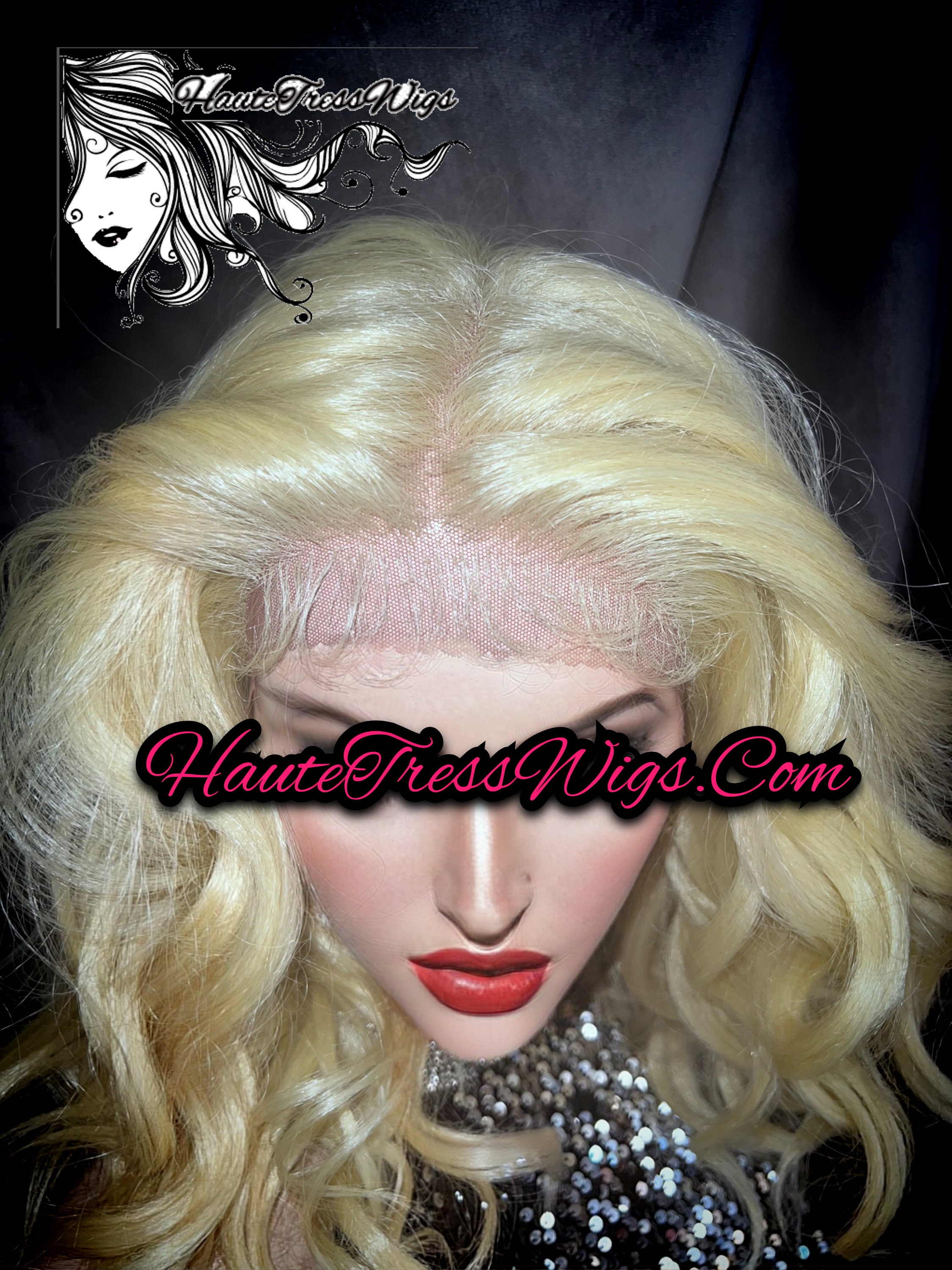 Wavy, Bleach Blonde, Platinum Blonde, Light Blonde, Free Parting, Beach ...