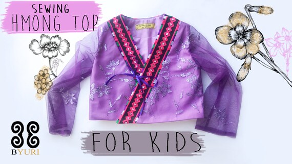 SIZE 6T Kids Hmong Top Pattern Traditional Hmong Top for Kids | Etsy