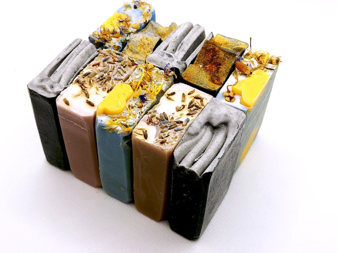 10 Small Half Sized Bars of Organic Soap. Mini Guest Soap, Handmade ...