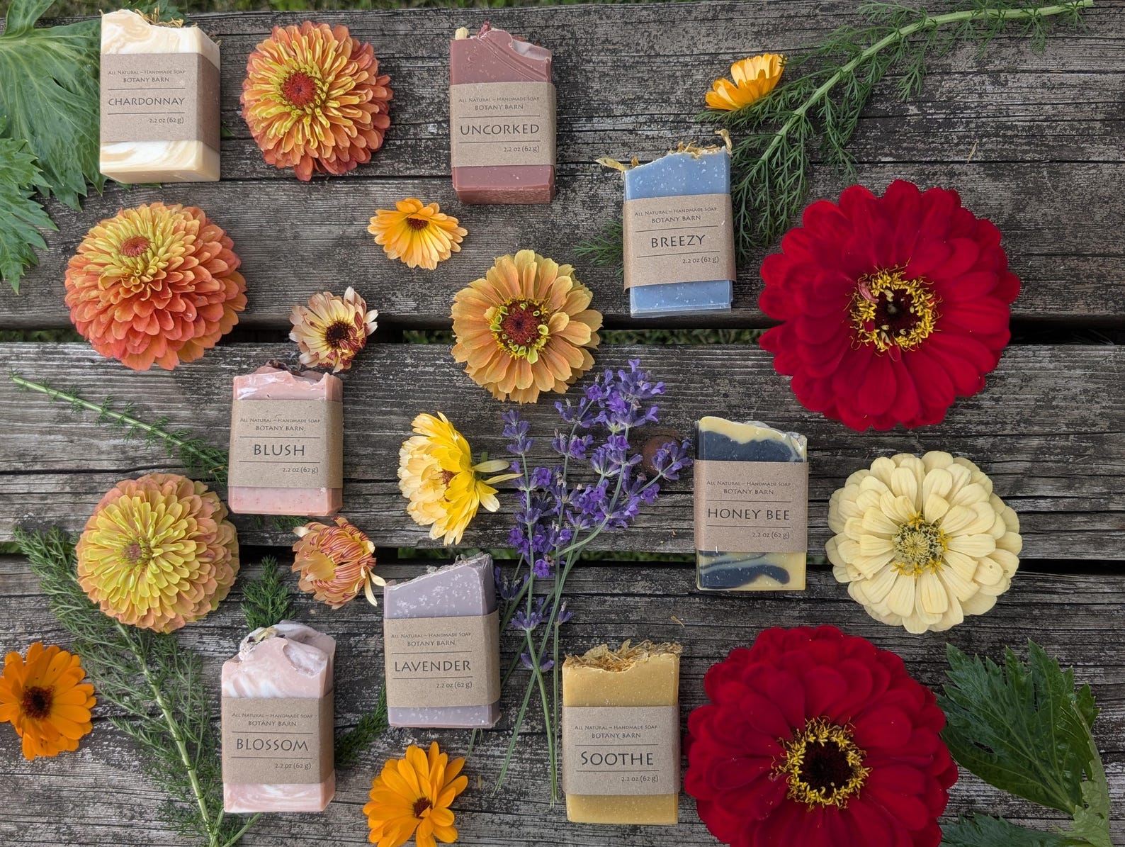 Luxury Floral Soaps Gift Set of 8 Small Soaps With Organic Lavender ...