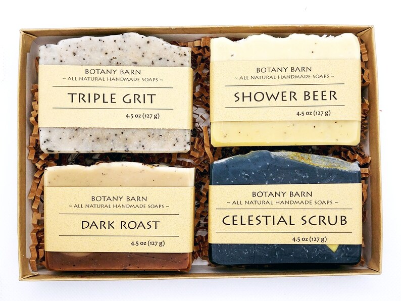 Bar Soap Gift Set with 4 Large Organic Soaps each 4.5 oz Mix | Etsy