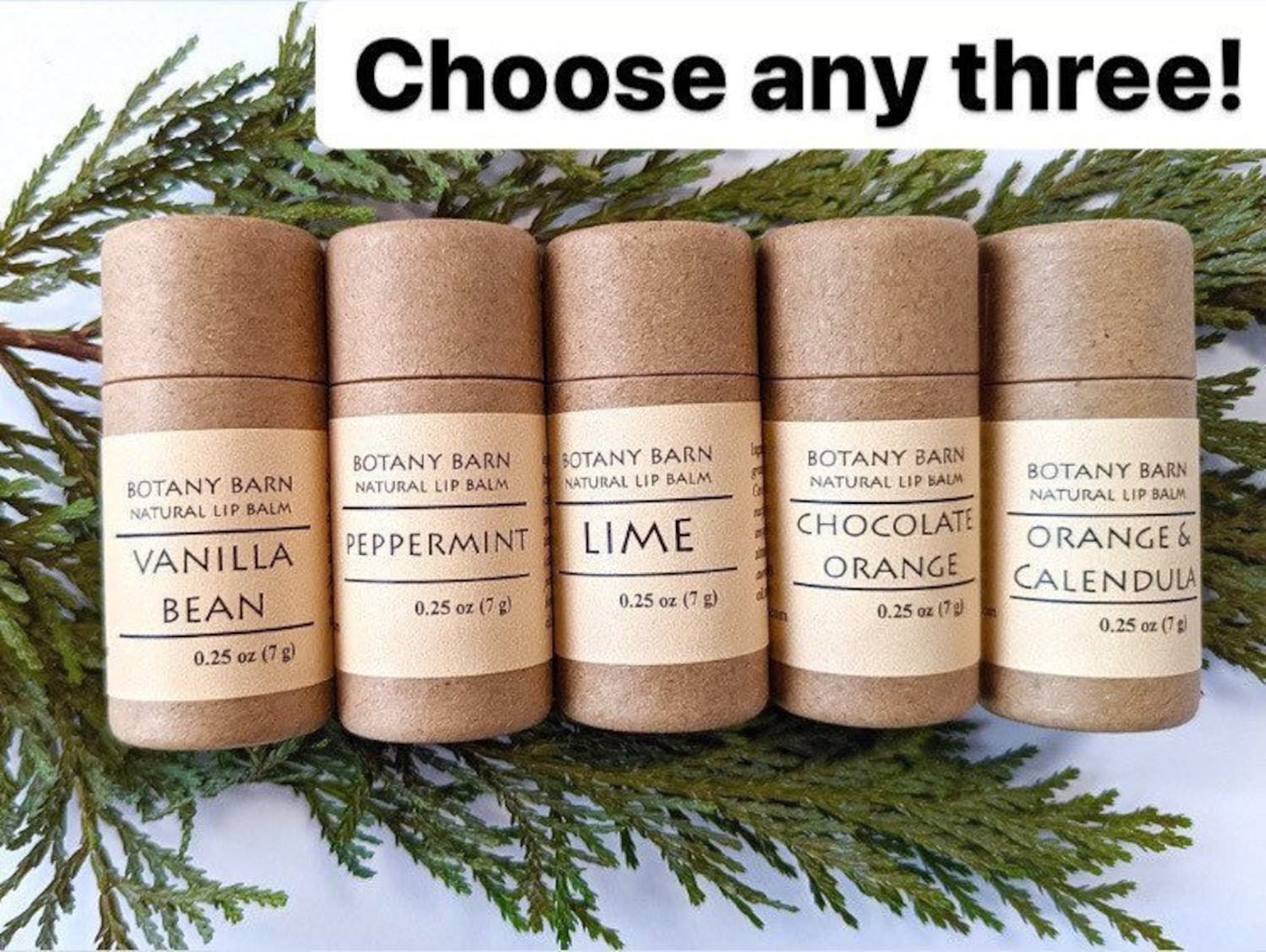 3 Pack All Natural Eco-friendly Lip Balms. Mixed Set Organic Lip Balm ...
