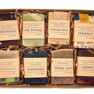 Organic Handmade Soap Gift Set. Sampler of 8 Half Sized Bars. | Etsy