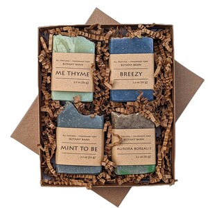 4 Small Soap Gift Set of Organic Handmade Soaps, Four Half Soap Variety ...