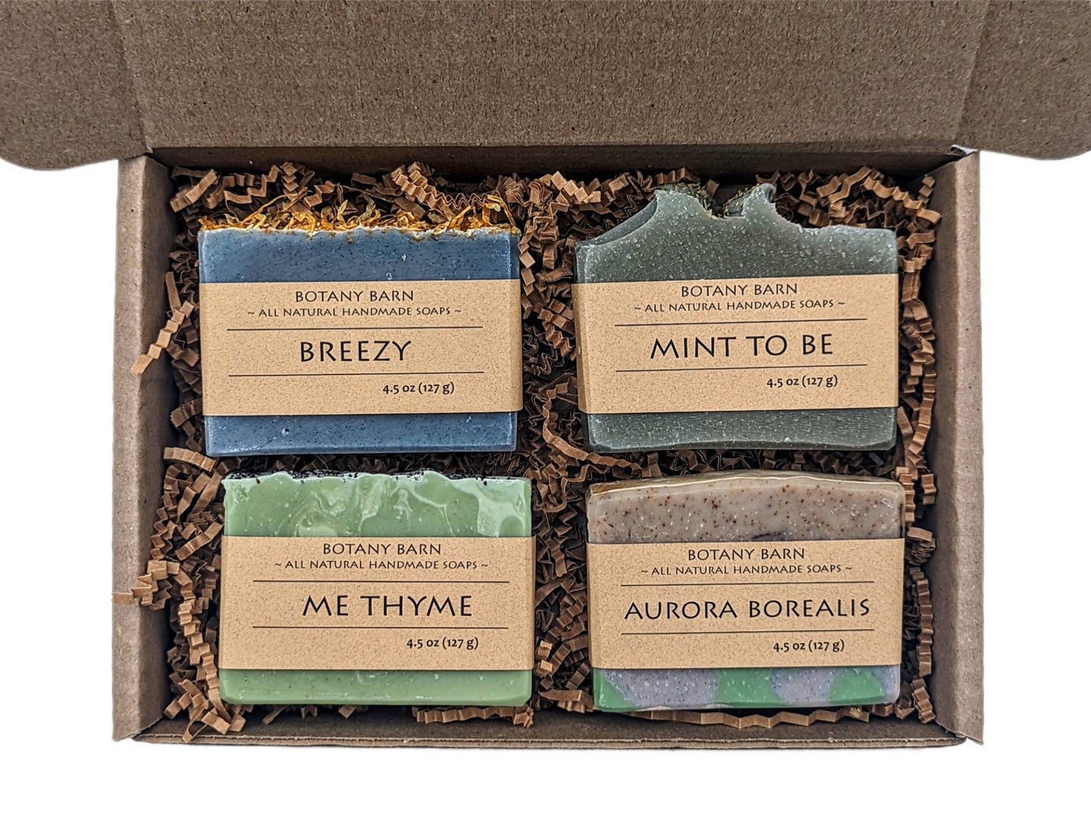 Bar Soap Gift Set With 4 Large Organic Soaps Each 4.5 Oz Mix - Etsy