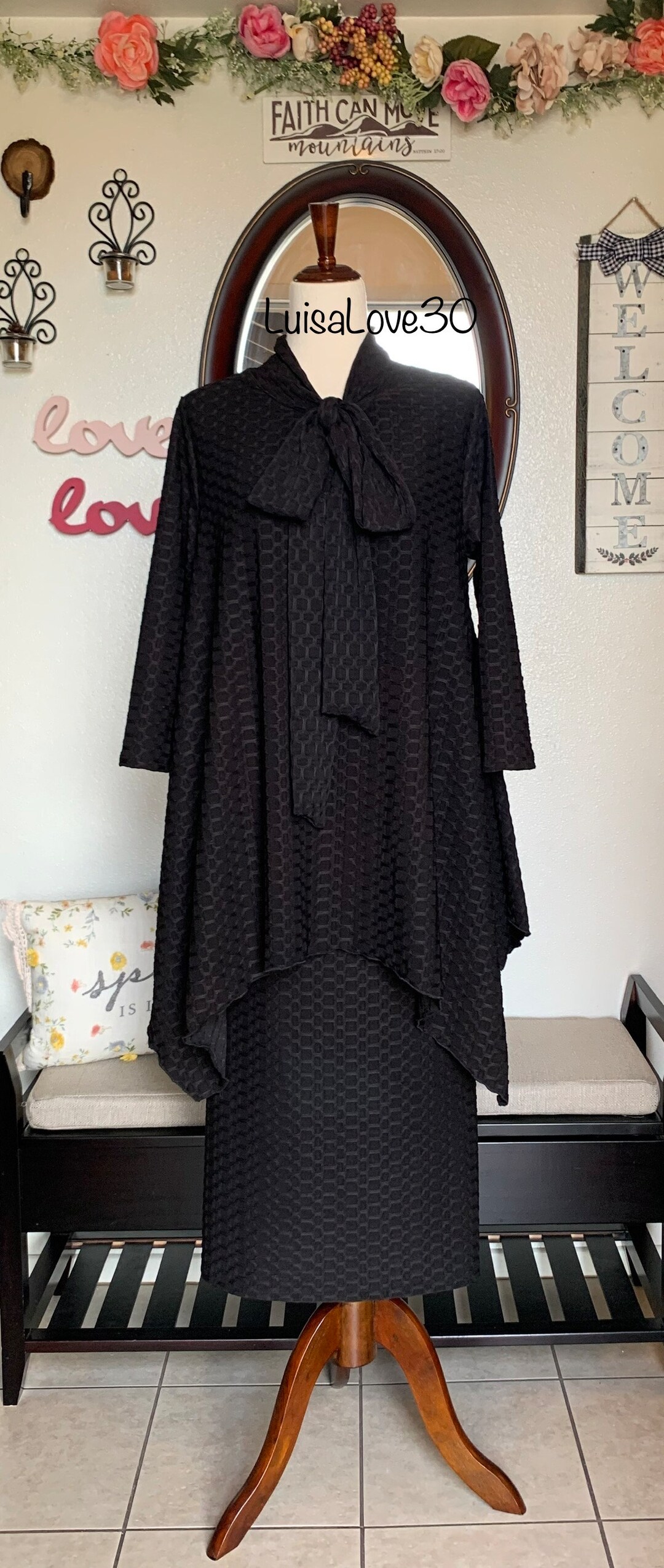 Luisalove30 ~SALE! All Sizes, BLACK Solid Only , “ellie” Shark~bite Hem ...