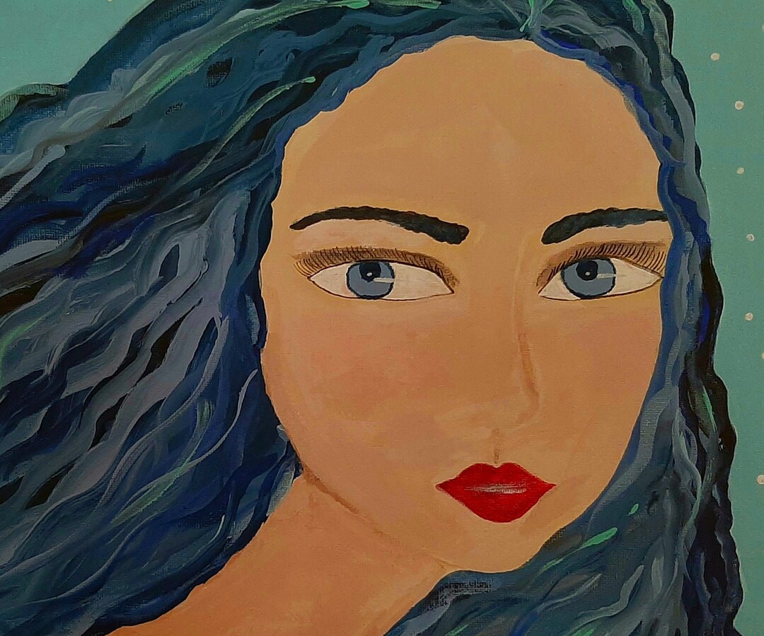 The Blue Lady - Etsy