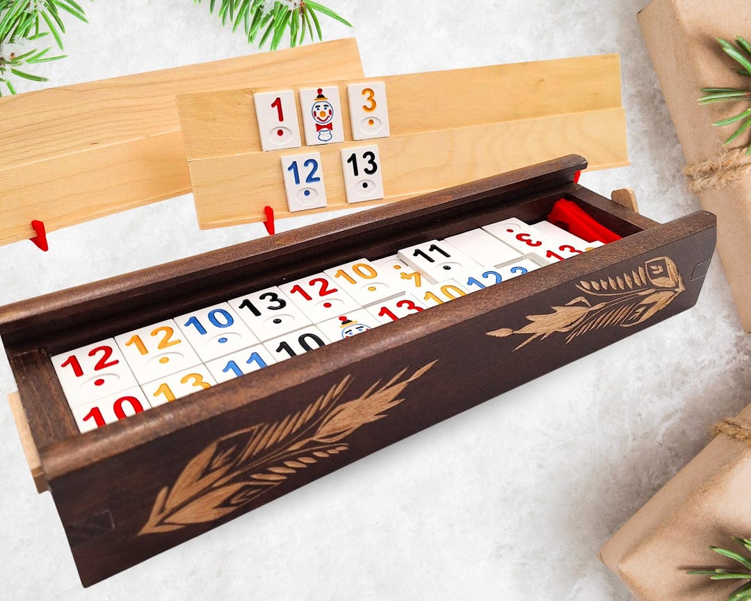 Handmade Rummikub Set: Family Board Games - Handmade Gifts for Gamers ...
