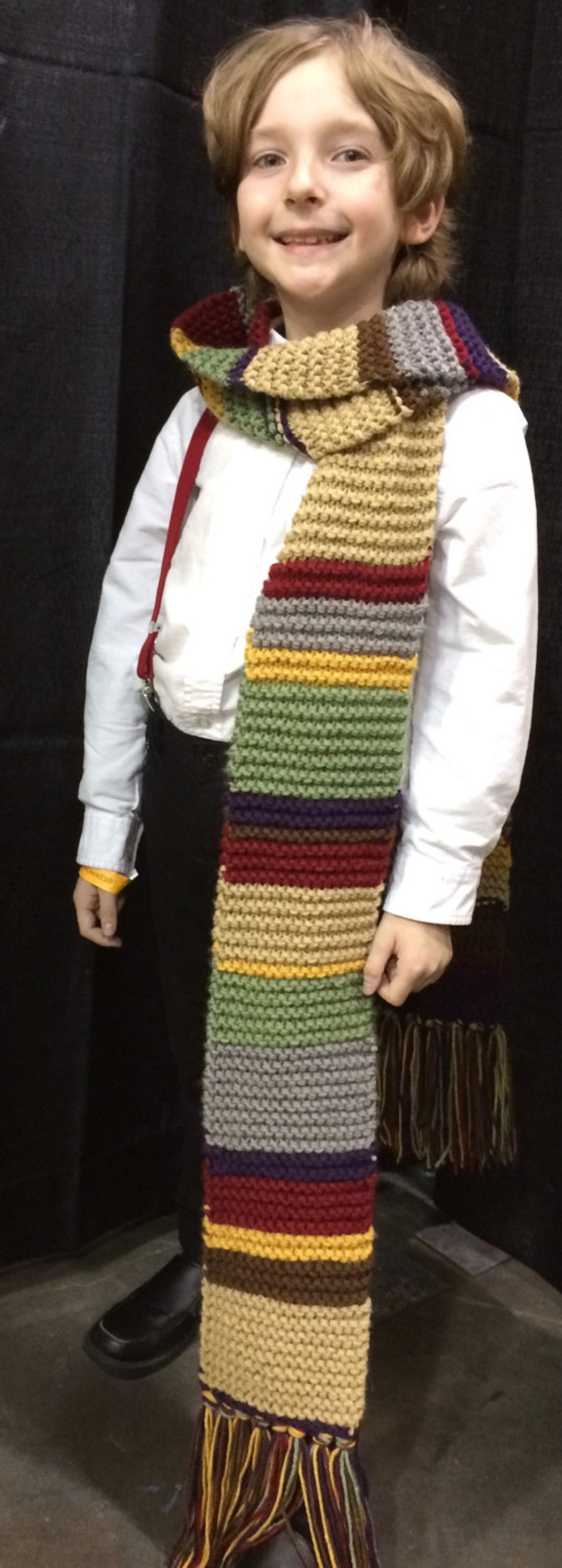 Doctor Who Inspired Hand Knit Scarf - Reduced Size - Etsy