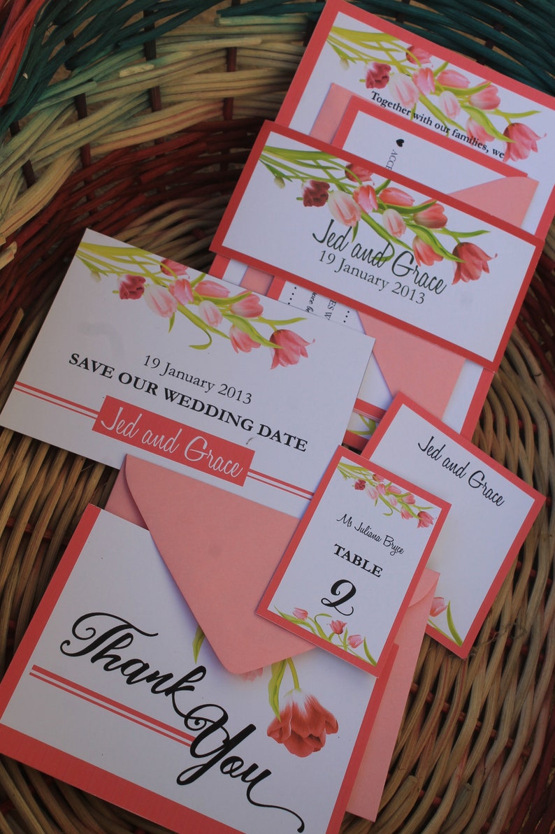 DIY Printable Wedding Invitation Set 4 - Etsy