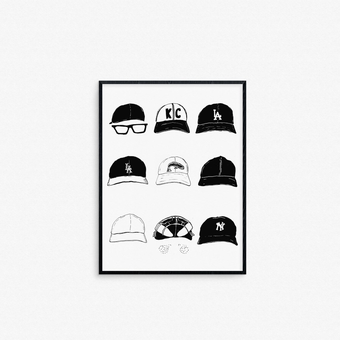 Sandlot Hat Print - Etsy