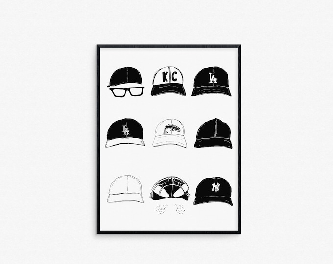 Sandlot Hat Print - Etsy