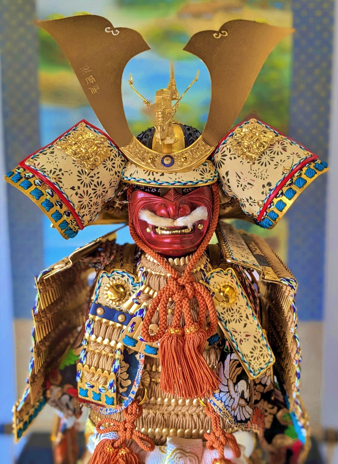 Samurai Rare Japanese Armor Miniature Dragon Yoroi Kabuto Antique - Etsy