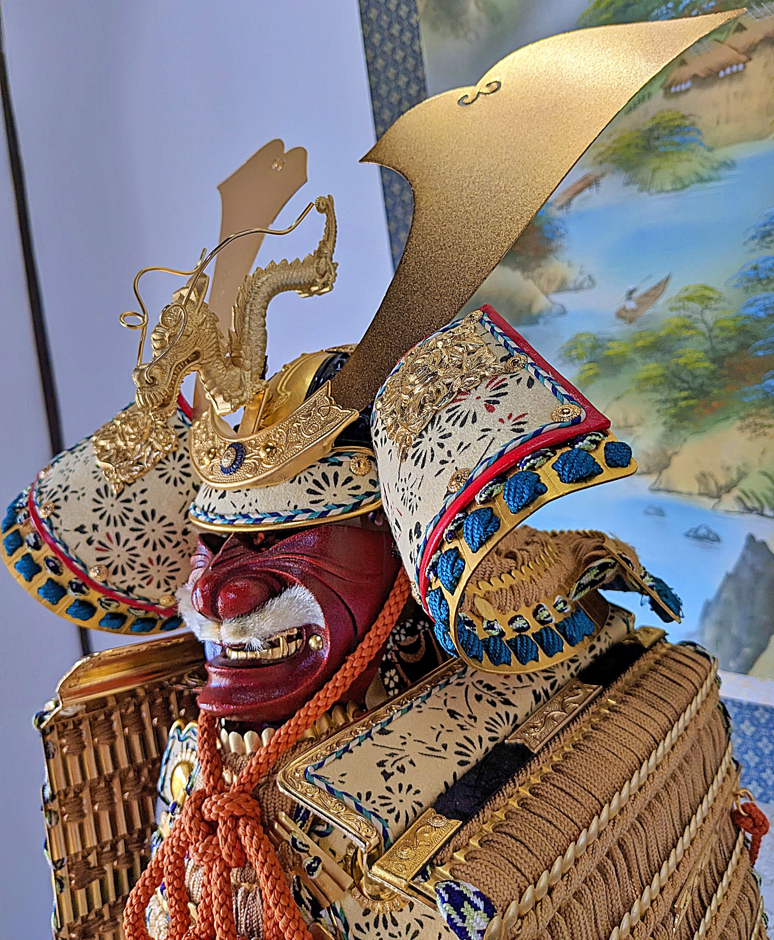 Samurai Rare Japanese Armor Miniature Dragon Yoroi Kabuto Antique - Etsy