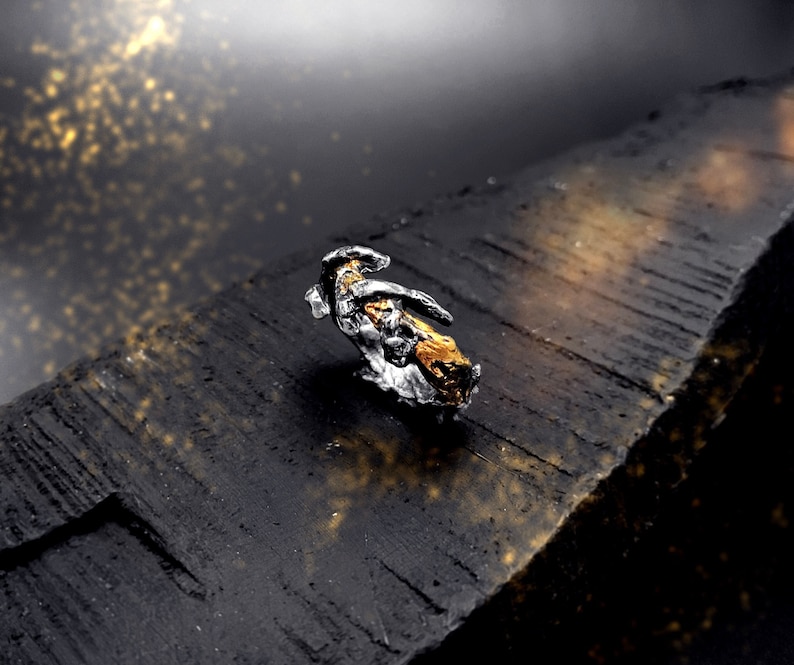 Fairy Branches Ring - Handmade Silver and Gold Fantasy Elven Style Ring ...