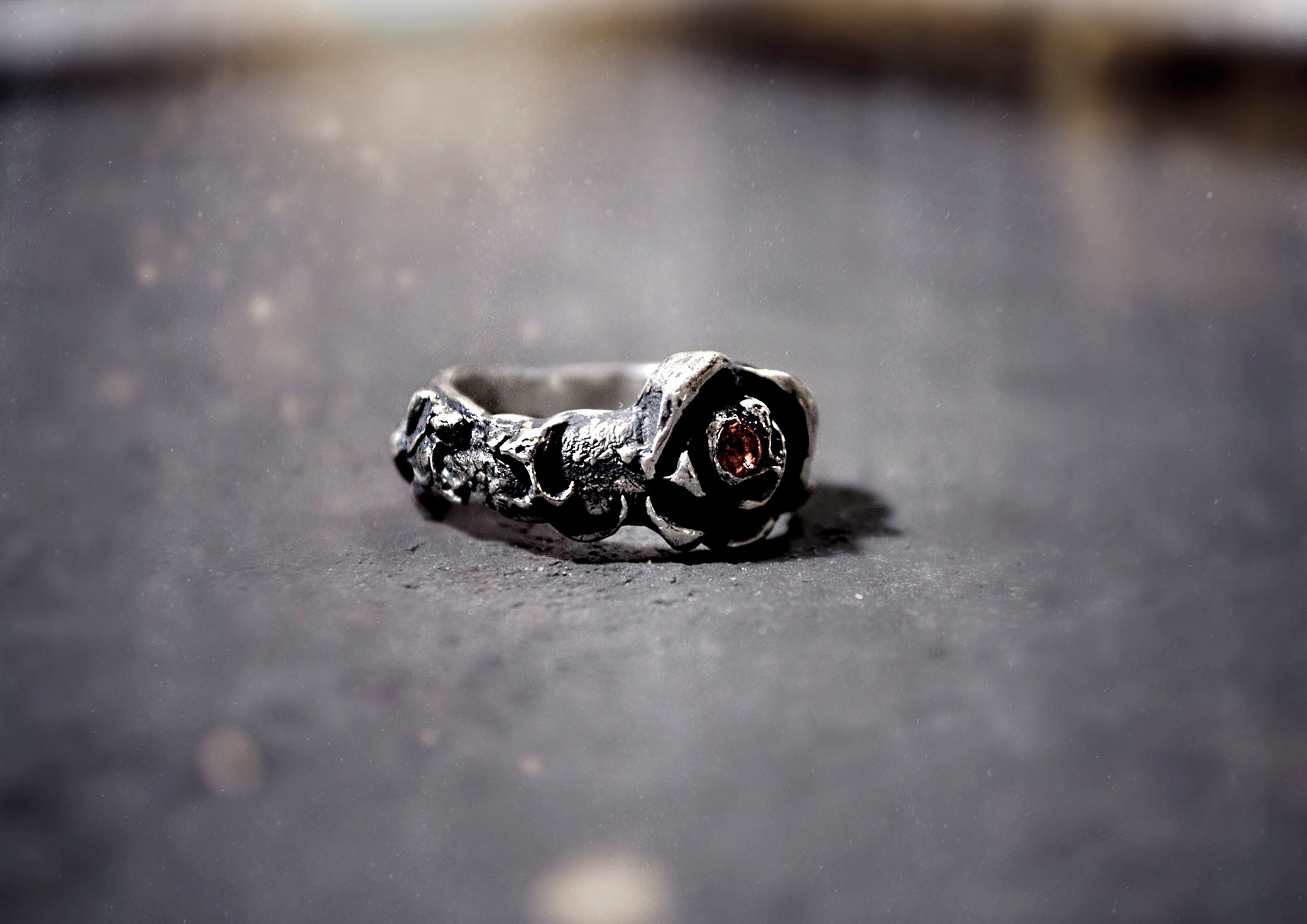 Elvish Rose Ring / Floral Sapphire Ring / Elven Ring for Her, Nature ...