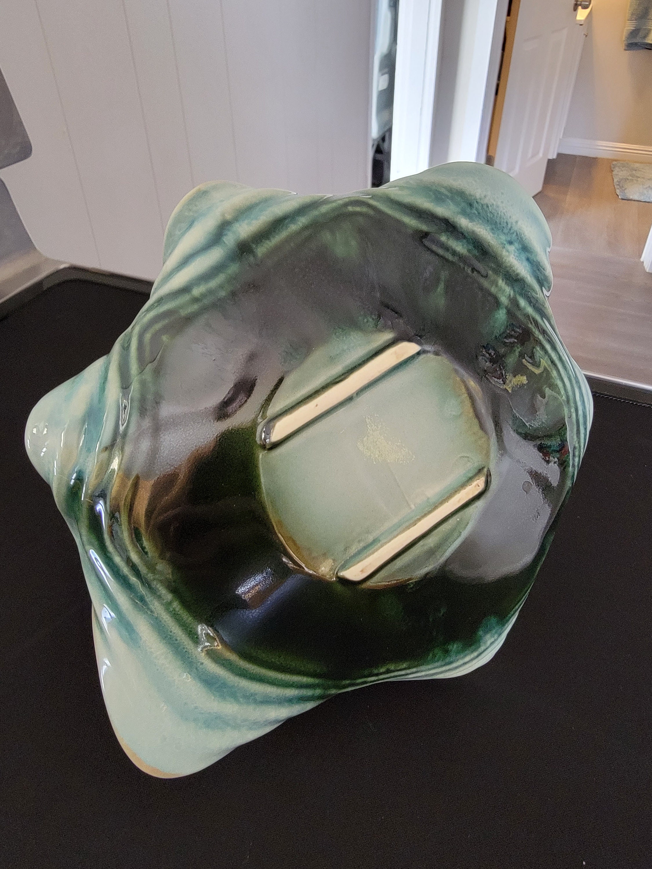 Hull Pottery Ebb Tide Bowl Fantail Fish Conch Shell Basket - Etsy