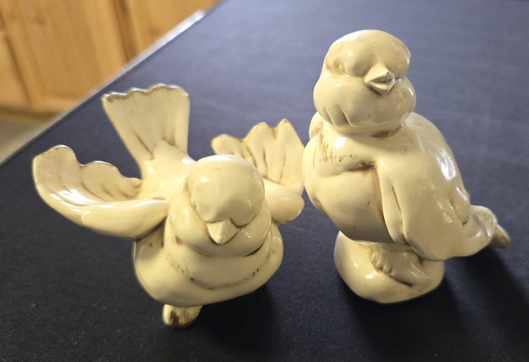 Freeman & Mcfarlin Potteries of California Pair of Ivory Birds - Etsy