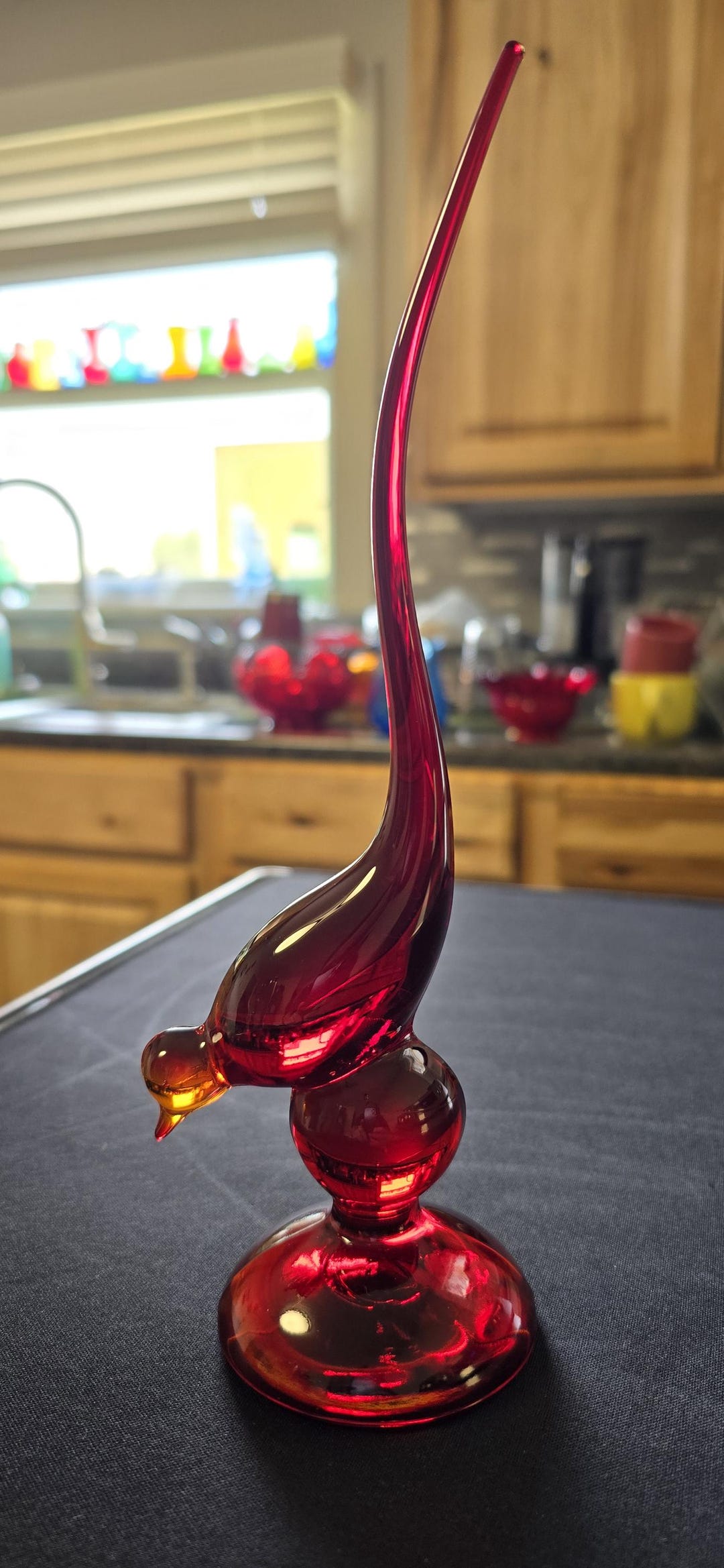 Viking Epic Red Long Tailed Bird - Etsy