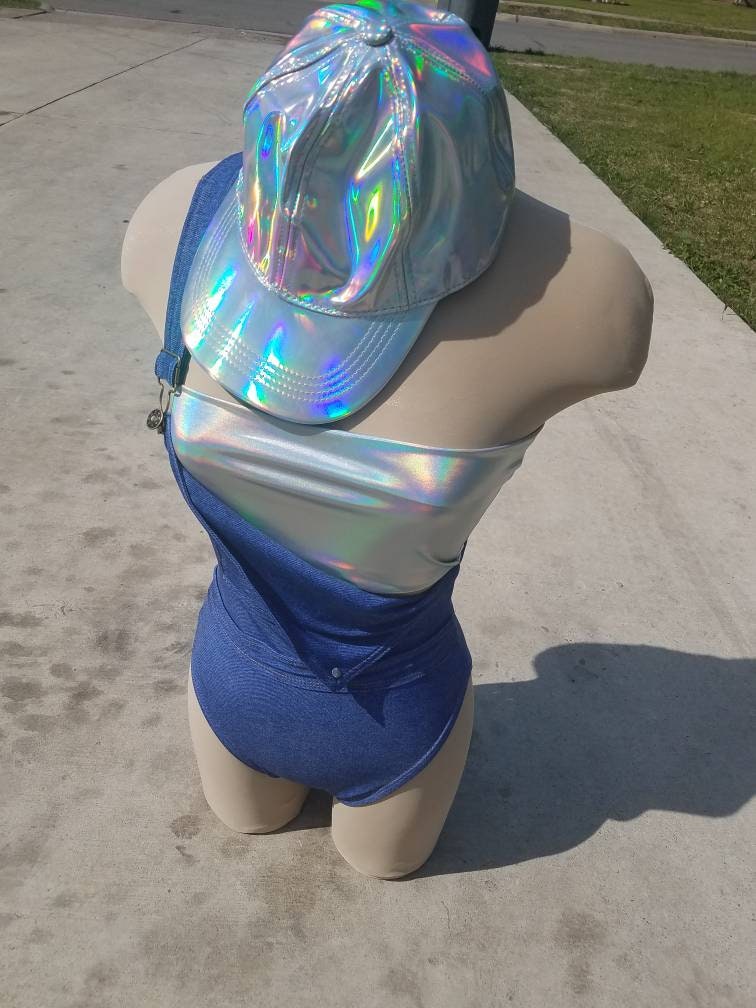 Overall Swimsuit Rave Swimsuit Rave Clothing 80s Swimsuit | Etsy