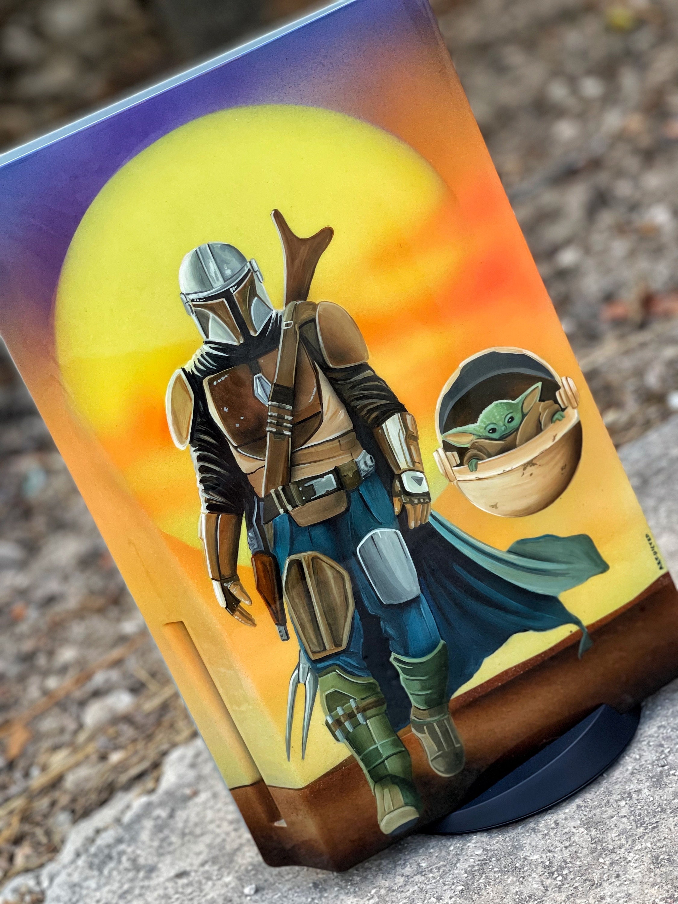 Custom PS5 Faceplates /mandalorian /playstation /handmade Faceplates ...