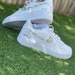 Custom Wedding Nike Air Force 1 Sneakers, Hand-painted Pearl & Diamond ...