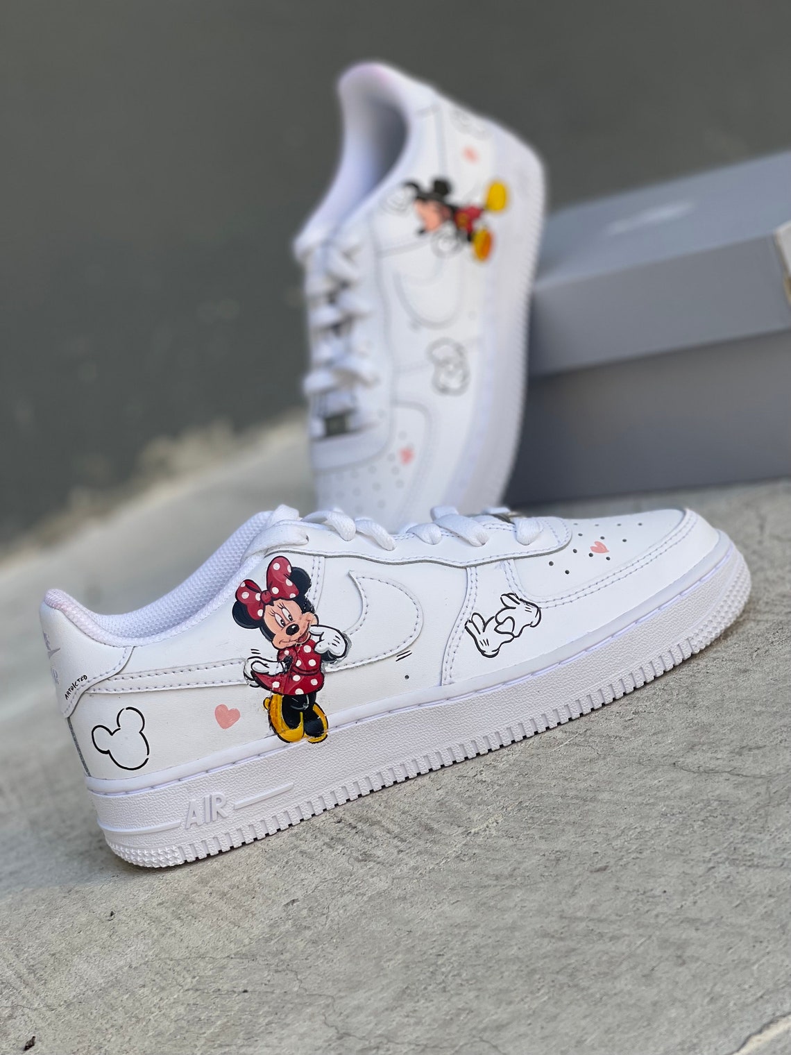 Custom Mickey Minnie Shoes/ Mouse Shoes/ Wedding Shoes/ Hand Painted ...