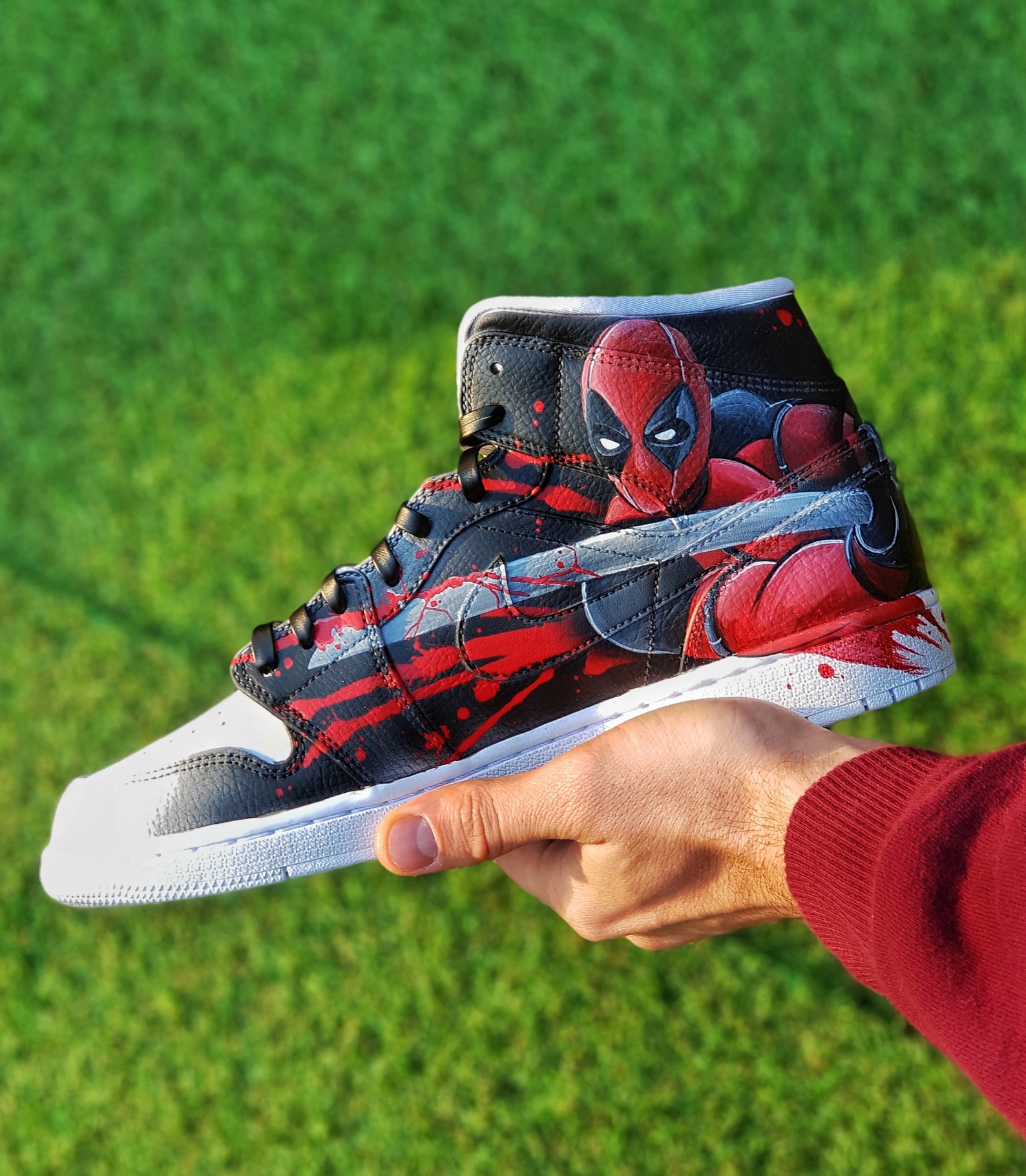 Custom Nike Shoes/ Custom Marvel Shoes/ Handpainted/ Air Jordans ...