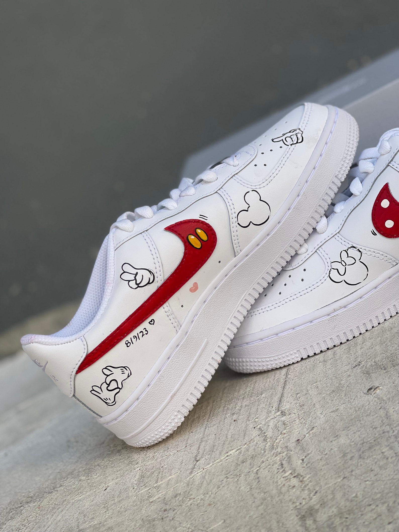 Custom Mickey Minnie Shoes/ Mouse Shoes/ Wedding Shoes/ Hand Painted ...
