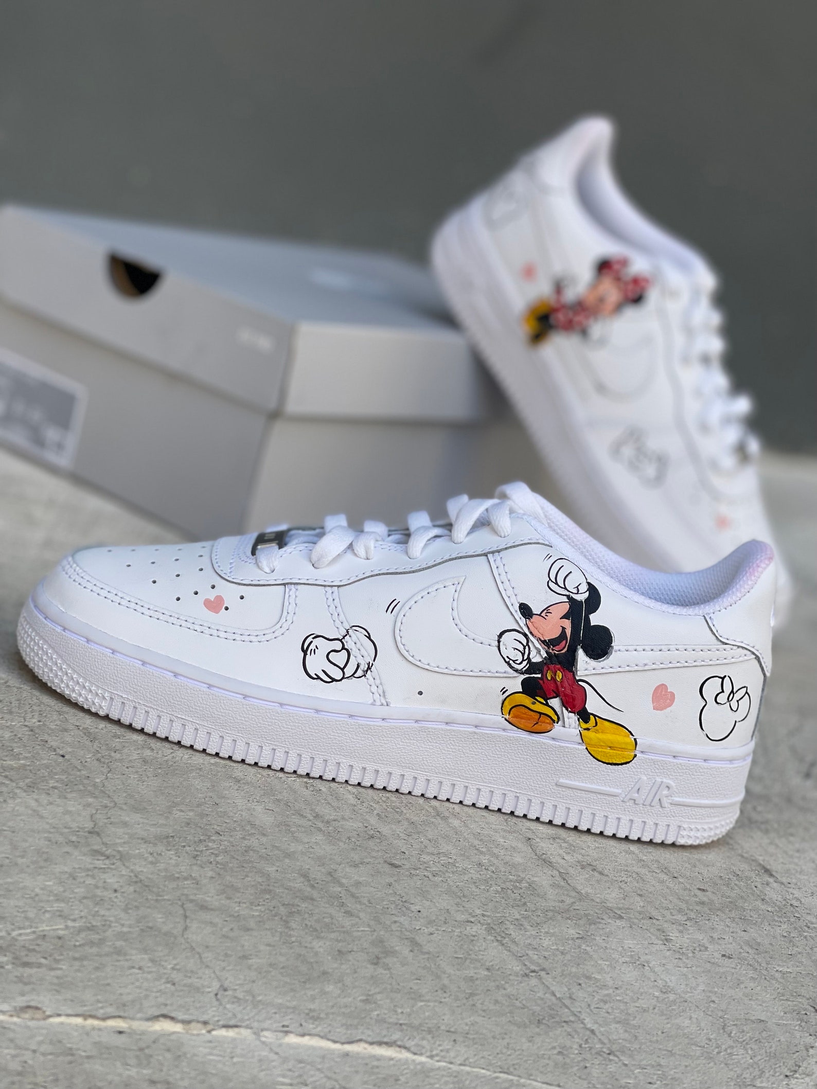 Custom Mickey Minnie Shoes/ Mouse Shoes/ Wedding Shoes/ Hand Painted ...