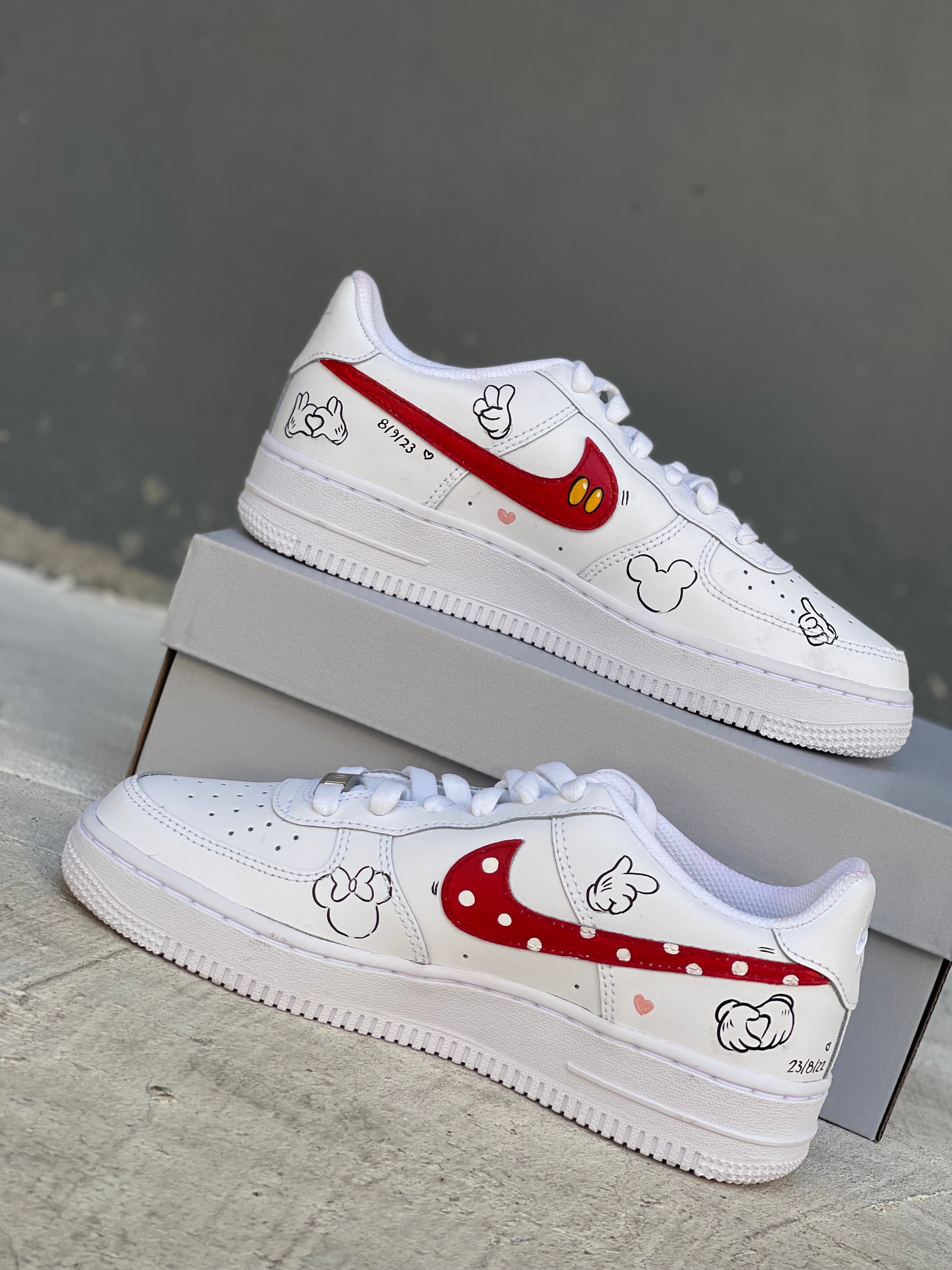 Custom Mickey Minnie Shoes/ Mouse Shoes/ Wedding Shoes/ Hand Painted ...