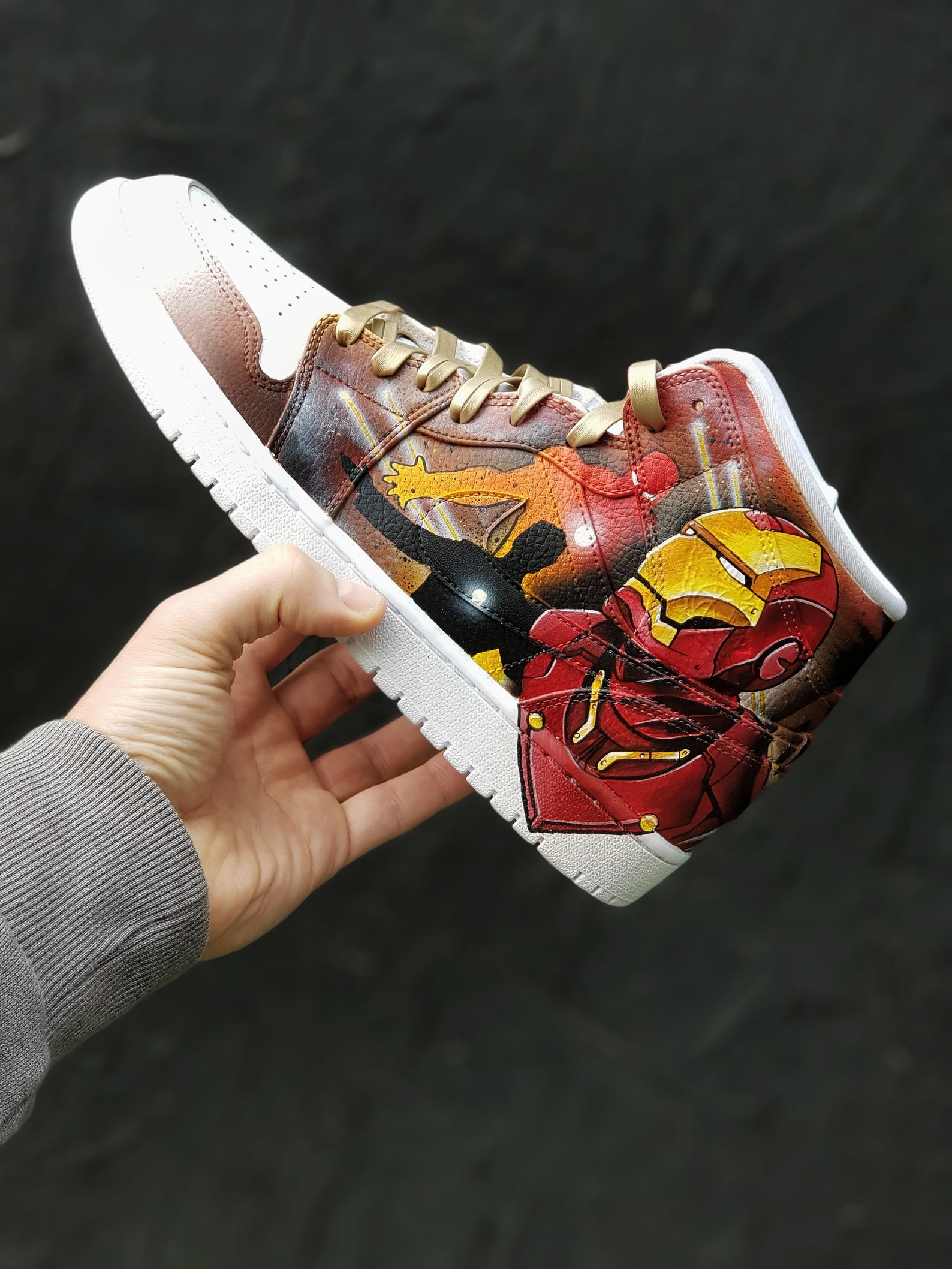 Custom Nike Shoes/ Custom Marvel Shoes/ Handpainted/ Air Jordans ...
