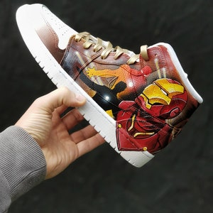 Custom Nike Shoes/ Custom Marvel Shoes/ Handpainted/ Air Jordans ...