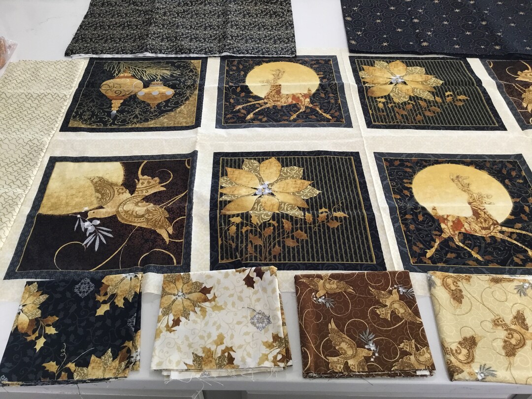 Laurie Cook for Quilting Treasures Kit, Panel+2-yards+1/2 Yard+ 5 Fat ...