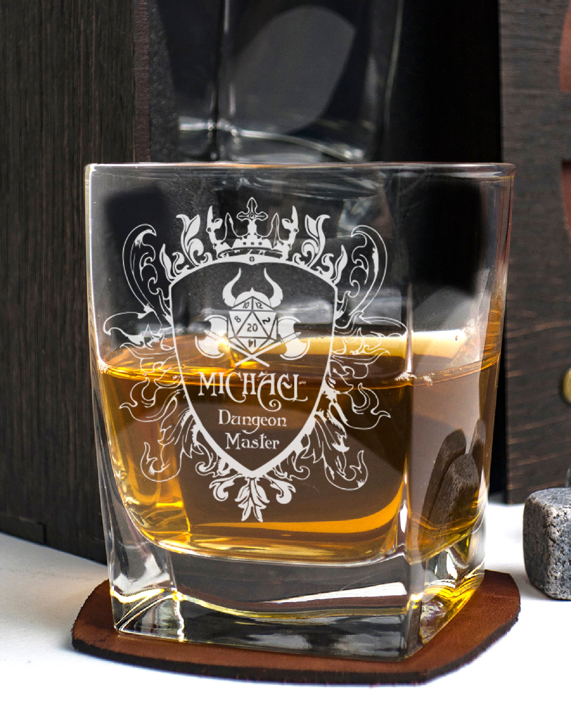 Personalized RPG Whiskey Decanter Set – Gift for Gamers 62/1 Dnd Master ...
