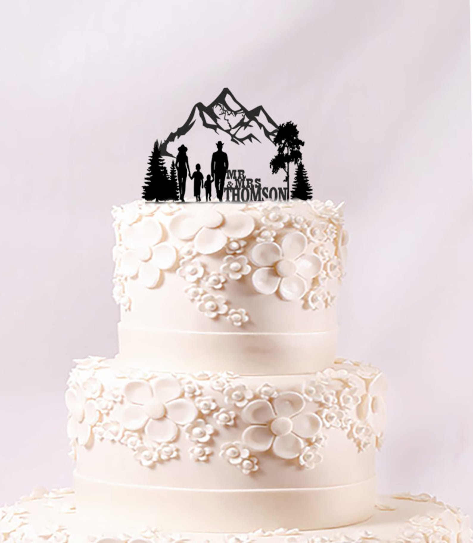 Hiking Family Cake Topper Outdoor Wedding Cake Topper - Etsy