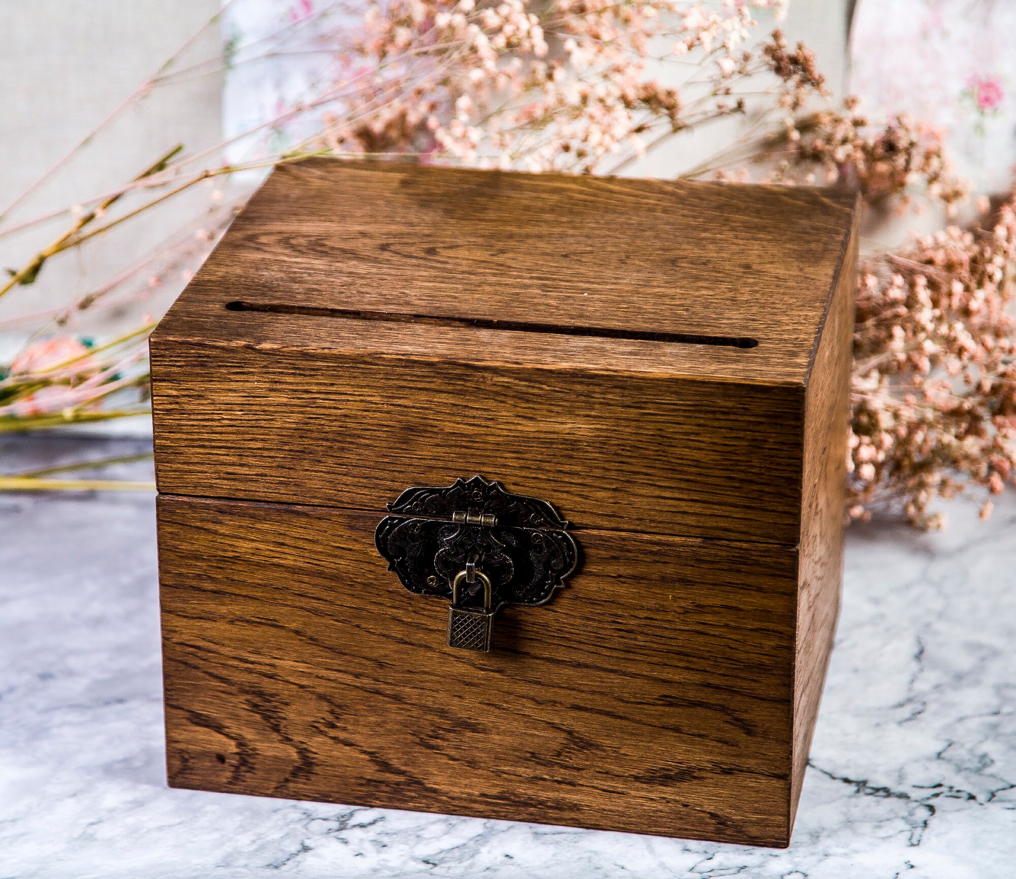 Wooden Card Box 443.1 Rustic Wedding Wedding Card Box | Etsy