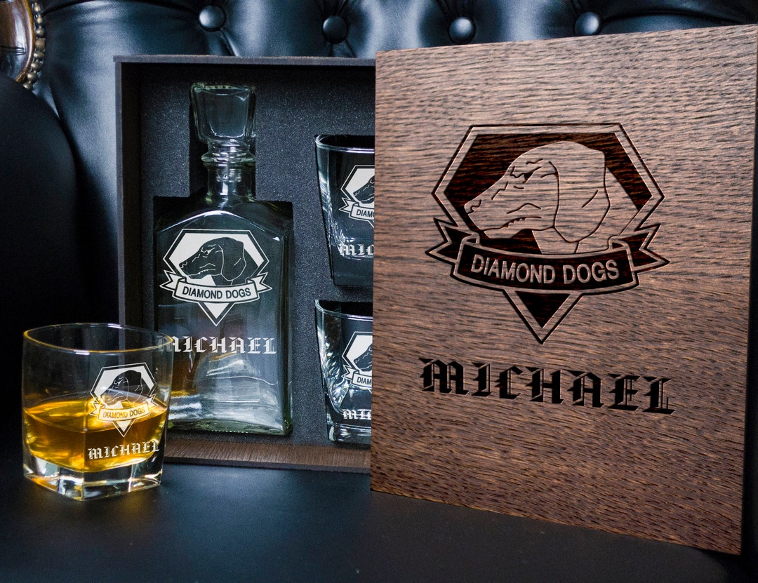 RPG Video Game Personalized Whiskey Gift. 55/1 Decanter 2 Whiskey ...