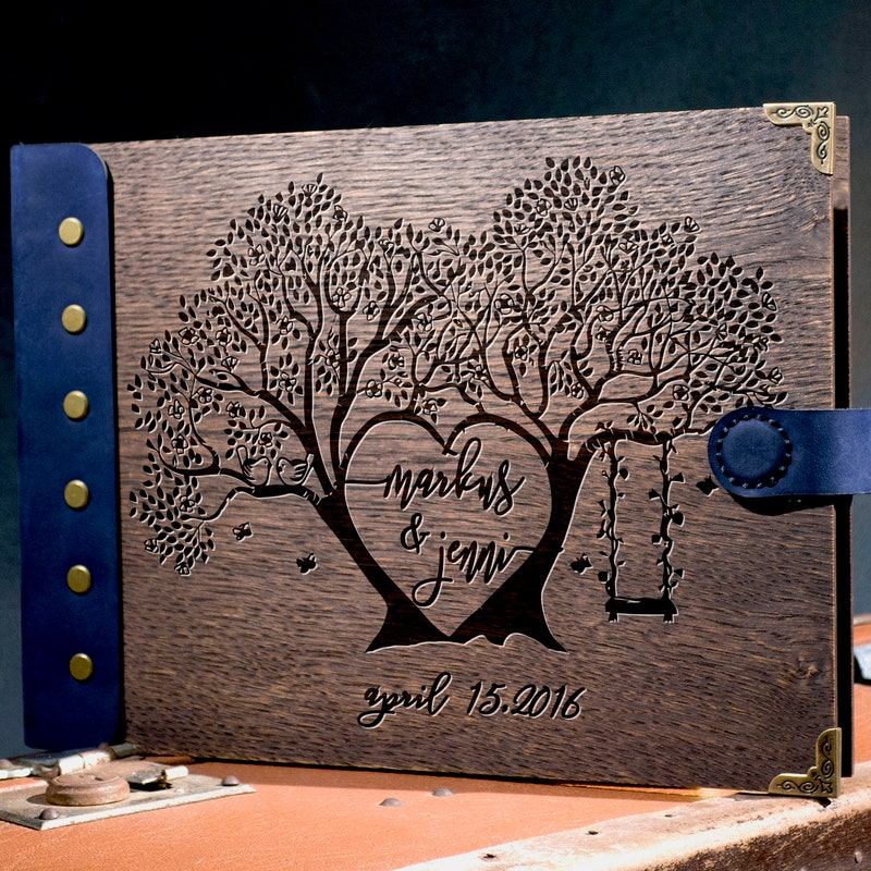 Wooden Tree Guest Book - Etsy