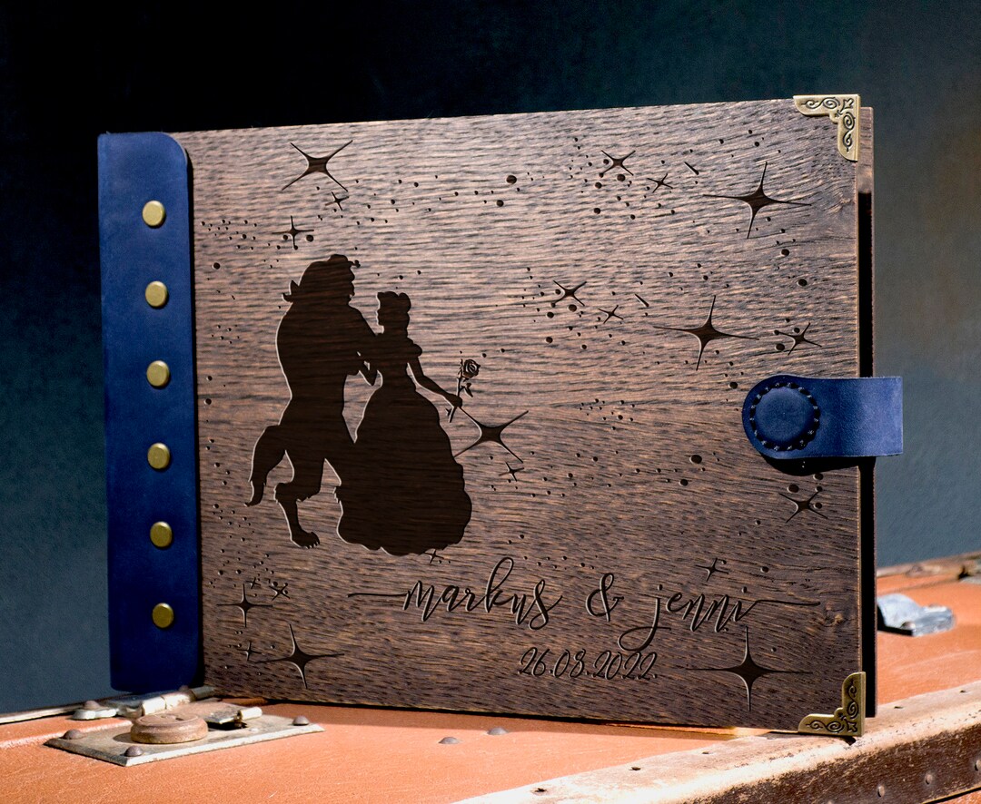 Princess Guest Book Rustic Wedding Guest Book Guest Sign Personalized ...