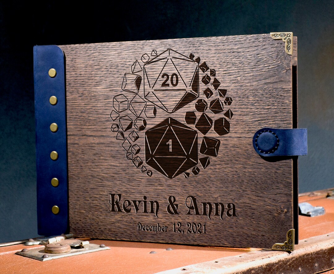 Dungeon Master Wedding Gift Rustic Wedding Guest Book Guest Wedding ...