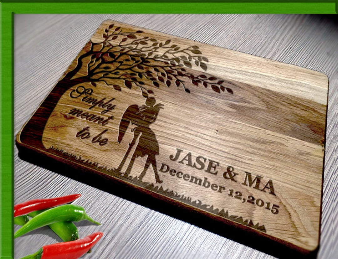 Wedding Gift Cutting Board - 268.1 - Wedding Gift / Personalized ...