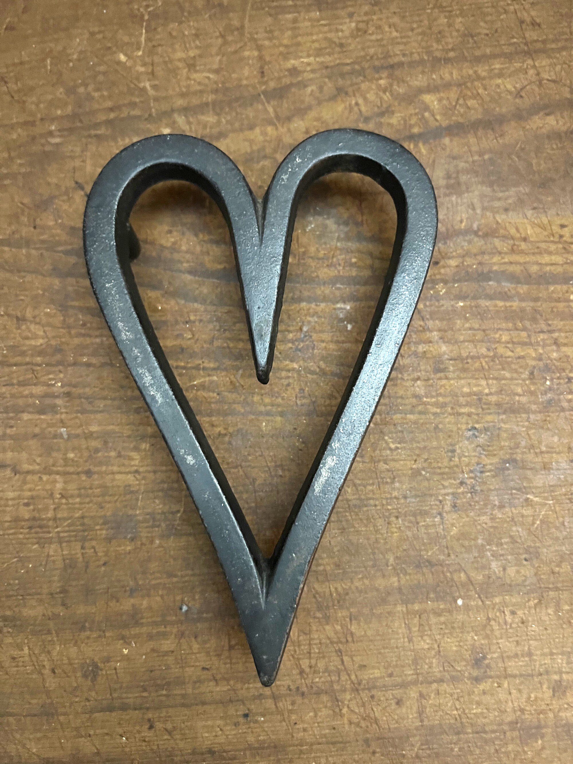 Wrought Iron Heart Trivet, Colonial Hearth - Etsy