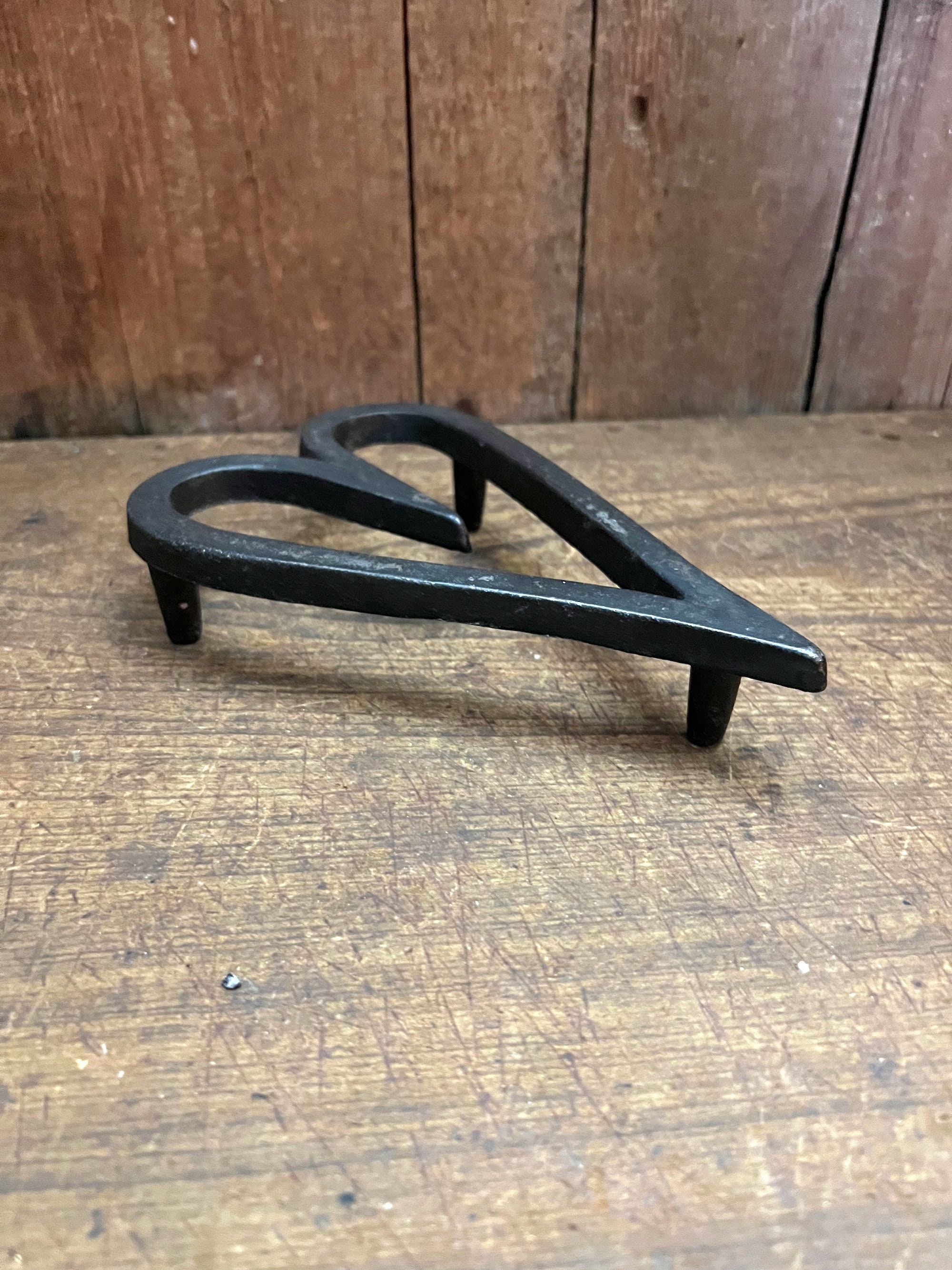 Wrought Iron Heart Trivet, Colonial Hearth - Etsy