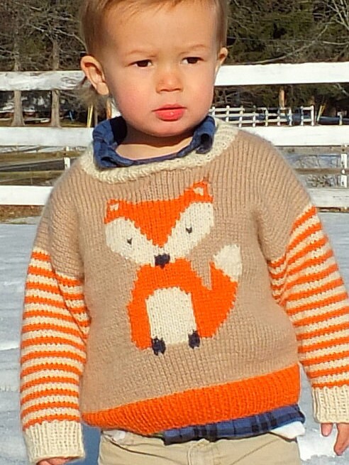 Fox Pullover Knitting Pattern - Etsy