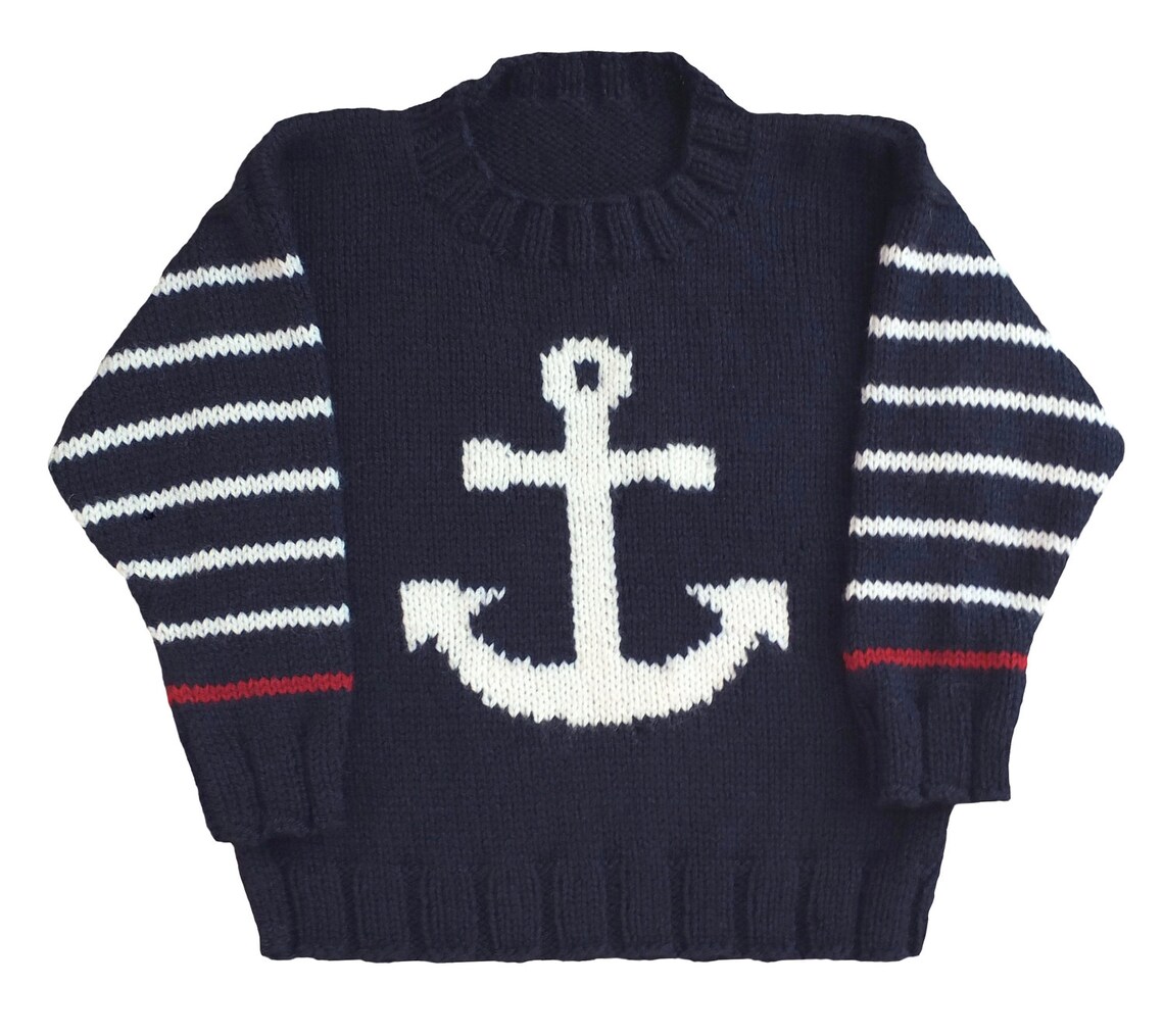 Anchor Pullover Knitting Pattern - Etsy
