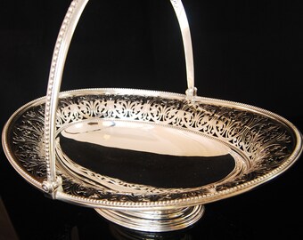 Elegant Silver Plated Basket - Etsy